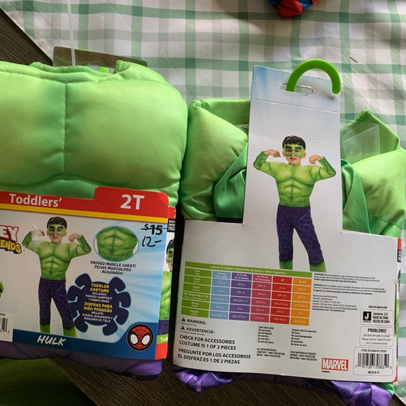 Marvel | Costumes | Marvel Hulk Toddler Costume Vibrant Green And ...